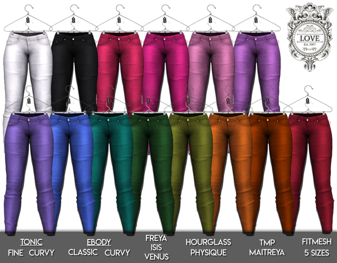 Second Life Marketplace - LOVE Fashion - Essential Jeans [2]